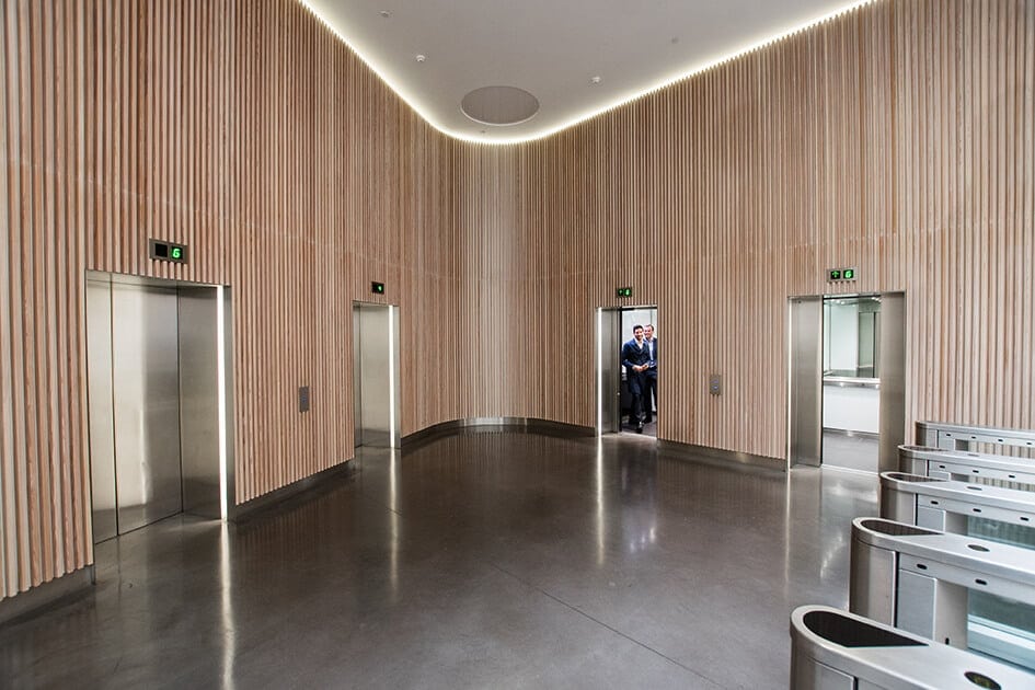 Lift modernaisation at One Strand - andwis. Group